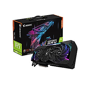GIGABYTE AORUS GeForce RTX 3080 Master 10G (REV3.0) Graphics Card, Max Covered Cooling, LHR, 10GB 320-bit GDDR6X, GV-N3080AORUS M-10GD REV3.0 Video Card
