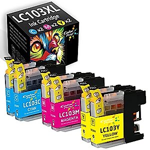 ColorPrint (6-Pack, 2C, 2M, 2Y) Compatible LC-103XL Ink Cartridge Replacement for Brother LC103 LC103XL LC101 Used for MFC-J870DW MFC-J470DW MFC-J450DW MFC J4310DW J4410DW J6920DW J475DW Printer