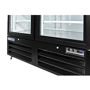 Kratos Refrigeration 69K-718 Commercial Swing Glass Door Merchandiser, 2 Doors, 54" wide, 48cu ft, White Exterior
