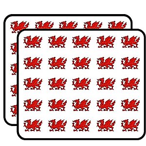 Wales RED Dragon Shaped (UK Welsh Logo) Sticker for Scrapbooking, Calendars, Arts, Kids DIY Crafts, Album, Bullet Journals