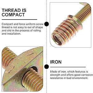 8 Sets 4 in1 Connectors Fittings, M8 Half Moon Spacers Furniture Bolts and Barrel Nuts Table Bed Assembly Fasteners Bolts for Beds Chairs HeadBoards