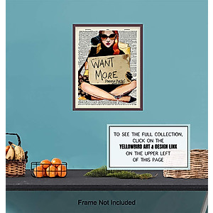 Funny Glam Fashion Graffiti Dictionary Art – Upcycled 8x10 Chic Unique Gift for Designer, Fashionista - Urban Street Art Home Decoration Poster for Women, Wife, Teens, Dorm Room – Cool Dope Wall Decor