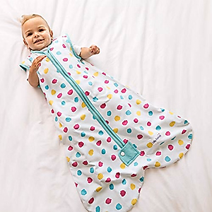 Little Fishkopp Organic Cotton Standard Baby Sleep Bag | Pastel Dots | 2.5 Tog | 6-18 months