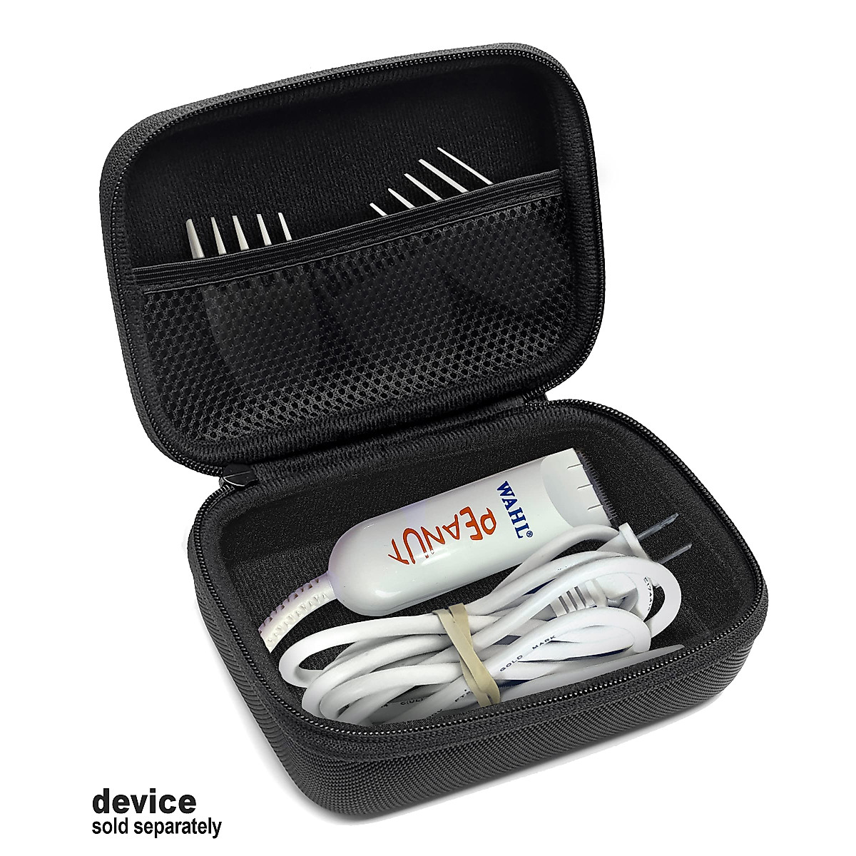 GETGEAR case for Wahl Professional Peanut Clipper/Trimmer #86W55-200, Peanut Classic #8685, #8081, Wahl Clipper Elite Pro 79602, Smart Divider for Separated Compartment for Trimmer and Accessories