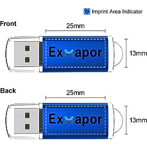 USB Flash Drives Custom Logo 1GB 50PCS Exmapor Personalized Memory Stick
