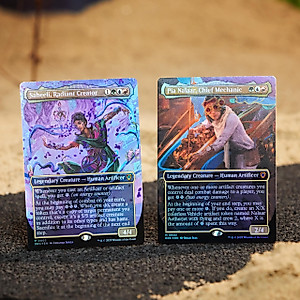 Magic The Gathering Aetherdrift Commander Deck - Living Energy (100-Card Deck, 2-Card Collector Booster Sample Pack + Accessories)