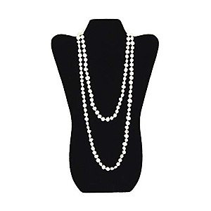 2 Tall Curved Necklace Easel Display Black & White 14"
