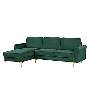 LifeStyle Solutions Langston Sectional Sofa, Green