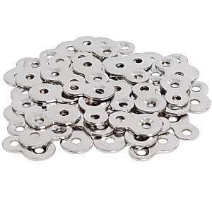 (Pack of 30) Desktop Fasteners Figure 8, Heavy Duty 12 Gauge Steel, Table Top Connector, Desk Top Hold Down Fasteners Clip by Podoy