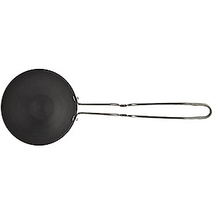 Eris Hard Anodized Mini Fry Pan/Tadka Pan, Black, 4.75"