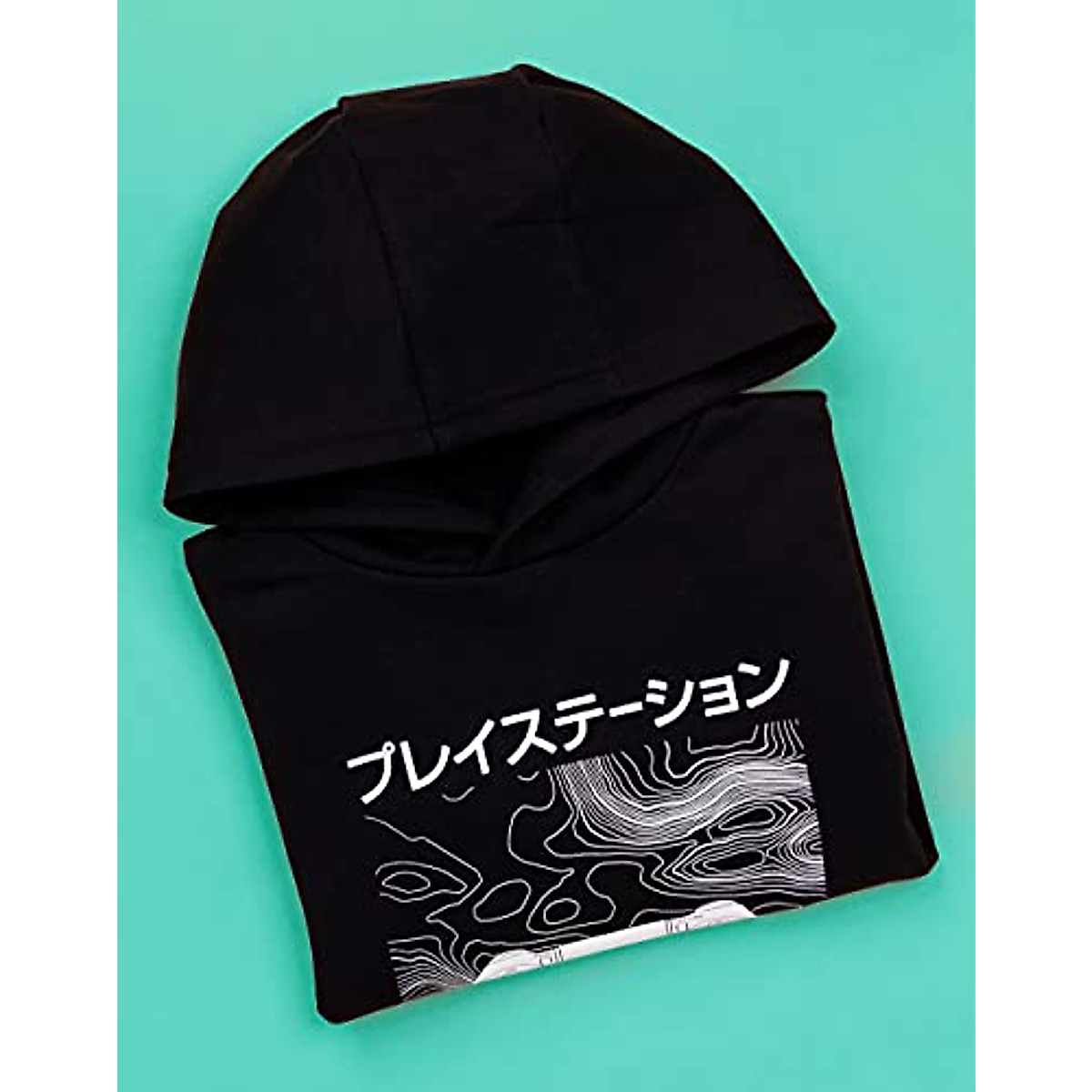 PlayStation Kids Hoodie Boys Games Japanese Logo Black Jumper Jacket 9-10 Years