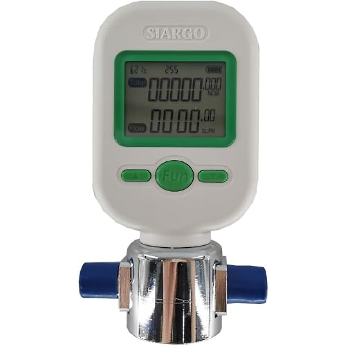 BHYIQI Digital Gas Mass Flow Meter Gas Flowmeter with Range 0 to 20L/Min Accracy ±2.5+0.5FS% Password Setting Alarm Function