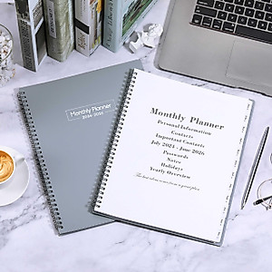 2024-2026 Monthly Planner - Monthly Planner from July 2024 to June 2026, Monthly Planner 2024-2026, 9'' x 11'' Grey