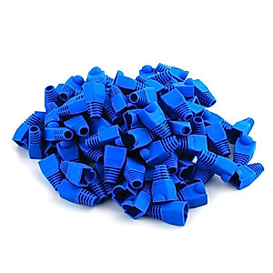 YIOVVOM Soft Plastic Ethernet RJ45 Cable Connector Boots Cover Strain Relief Boots CAT5 CAT5E CAT6 CAT6E 100PCS