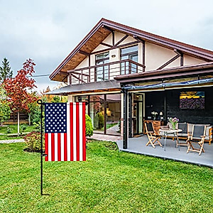 Garden Flag Stand 3 Pack,Yard Flag Holder,Premium Garden Flag Holder,12x18 Small Banner Garden Sign Stakes Holders,Small Yard Falgs Stands Pole,Metal Flagpole With Tiger Clip And Spring Stoppers