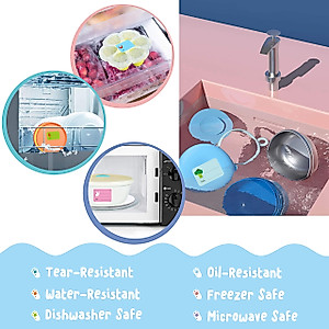 240 PCS Baby Food Labels Set in 2 Sizes and 45 Designs Water Resistant for Food Containers, Jars