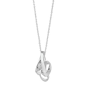 Silpada 'Tied Up' Pendant Necklace in Sterling Silver, 16" + 2"