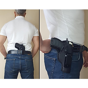 Shoulder Holster - Vertical Shoulder Holsters for Concealed Carry - Universal Under Arm Gun Holder - for Glock Sig Sauer Canik Walther Ruger Taurus Springfield Colt 1911 etc - Use Versatile IWB & OWB