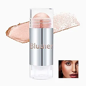 Boobeen Blush Stick Highlighter Makeup Stick Matte Contour Stick, Lightweight Cheek Blush Cream Shimmer Contouring Stick, Waterproof Multi Stick for All Skin Smooth & Natural