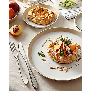 DANIALLI Modern Marettimo Silverware Set - 18/10 Stainless Steel Flatware Set for Elegant Dining - Dishwasher Safe Cutlery Set (30-Piece)