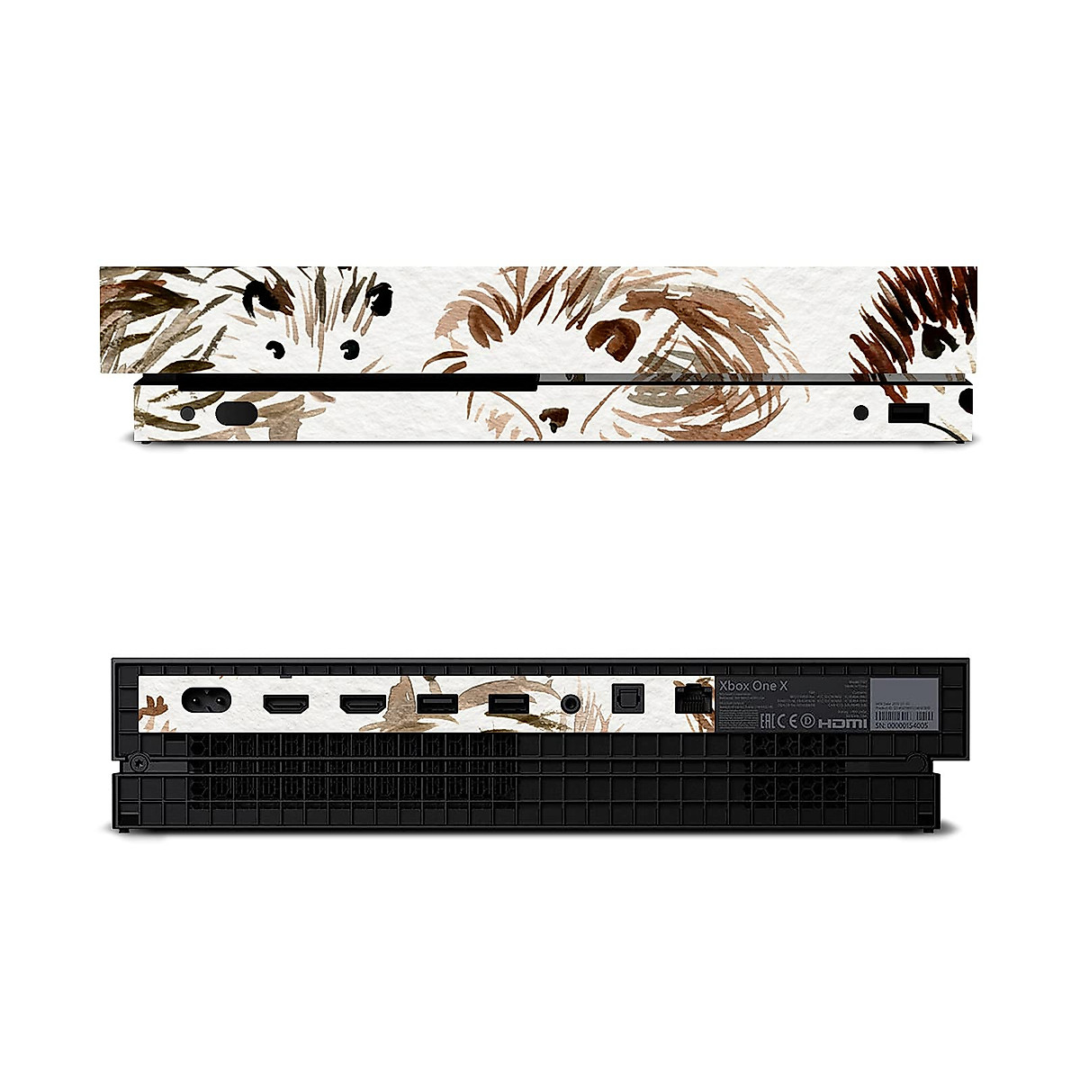 Head Case Designs Officially Licensed Cat Coquillette Hedgehogs Art Mix Vinyl Sticker Gaming Skin Decal Cover Compatible With Xbox One X Console and Controller Bundle