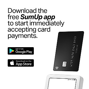 SumUp Solo Credit Card Payment Card Reader with Charging Station. Full Touch-Screen Interface with Free SIM Card and Mobile Data (SumUp Solo)