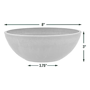 PSW Arcadia Products, Centerpiece Bowl, Fairy Garden Planter M20DC, 8 Inch, Dark Charcoal (Pack of 2)
