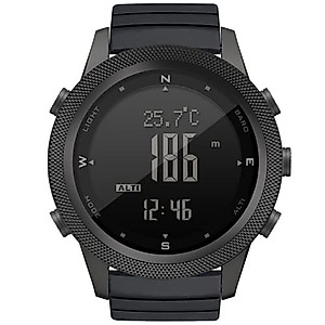 Military Watches with Compass for Men Tactical Watch Outdoor Sports Watches for Men Hiking Digital Wrist Watch with Barometer,Altimeter,Step Counter