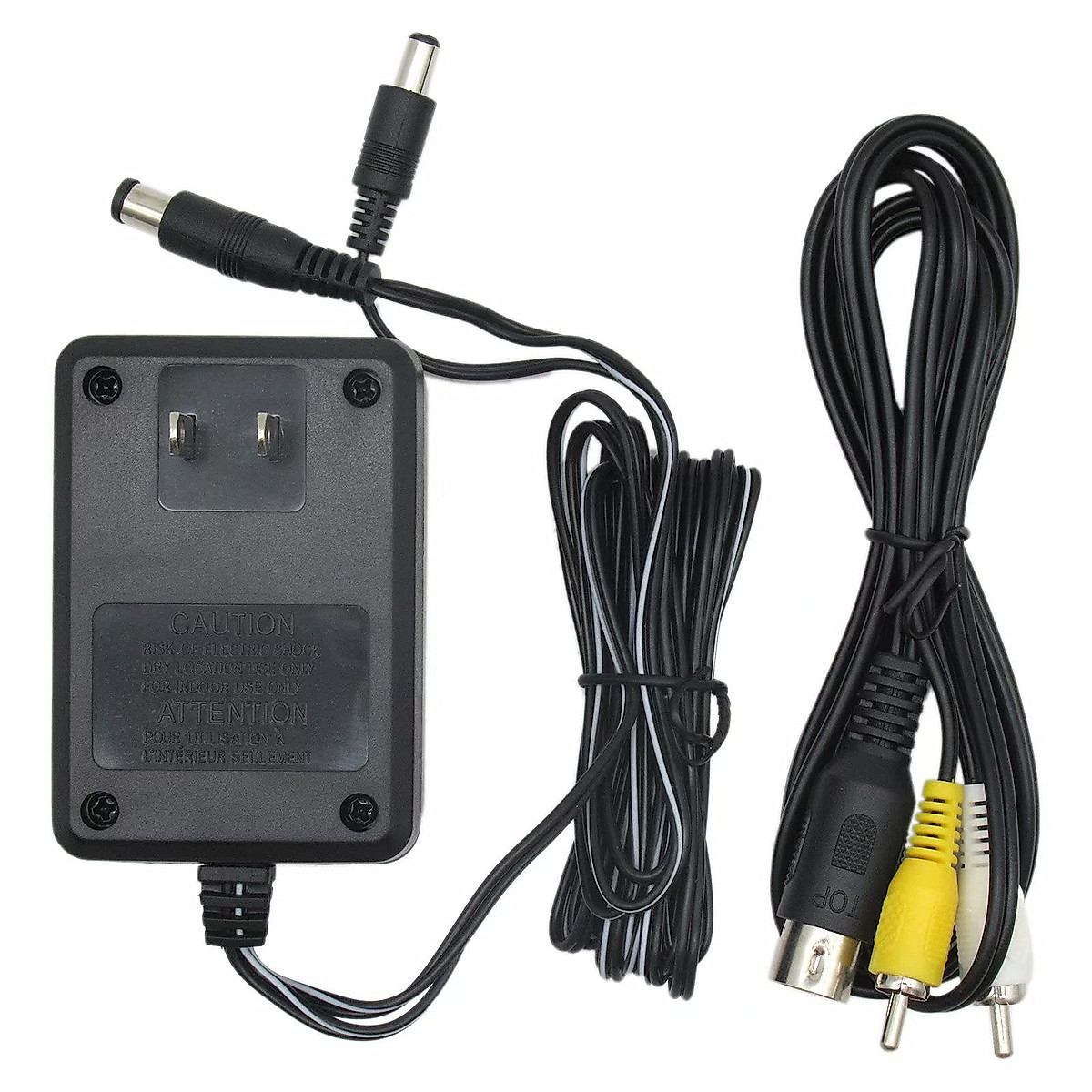 New AV Cable & AC Power Cord Bundle for SEGA Genesis 1 (Model: 1601)