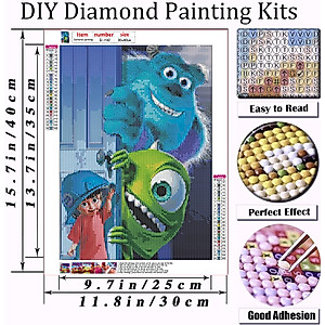 EIBEILI Diamond Painting Kits for Adults, Christmas DIY 5D Diamond Art Kits Diamond Dots for Adults Clearance Full Drill Crystal Craft Kits for Home Wall Decor Gifts 11.8x15.7inch