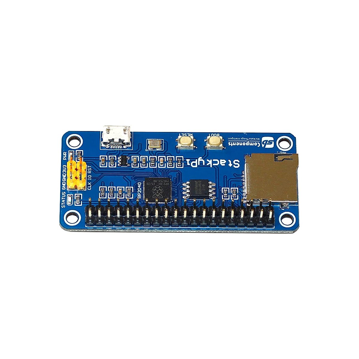 StackyPi - Stackable Raspberry Pi HAT Based on Raspberry Pi RP2040 MCU, Helps to Run The Raspberry Pi Hats via The Pico Zero RP2040