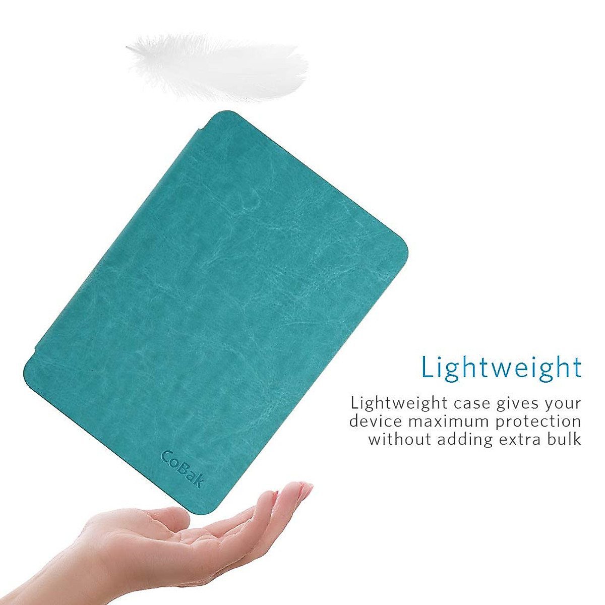 CoBak Kindle Paperwhite Case - All New PU Leather Smart Cover with Auto Sleep Wake Feature for Kindle Paperwhite 10th Generation 2018 Released, Sky Blue