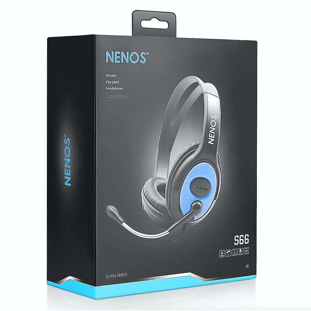 NENOS Computer Headset with Microphone Computer Headphones with Noise-Canceling Microphone Wired Headset for Business Meetings, Online Classes, Webinars Comfortable and Ergonomic