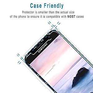 HPTech (2-Pack Galaxy S7 Screen Protector - Tempered Glass Film For Samsung Galaxy S7, Easy to Install, Bubble Free, 9H Hardness