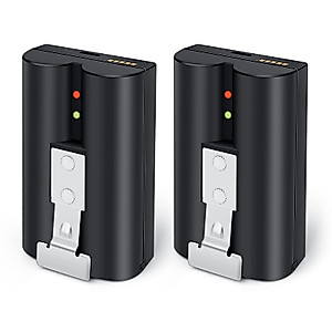 Necesa Rechargeable Battery R Video Doorbell 2/3/4 Replacement Camera Batteries 3.65V 6040mAh Cam Battery Upgraded Batteries Larger Capacity (2pcs)