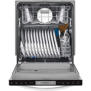 Frigidaire FFID2426TW 24 Energy Star Certified Built-In Dishwasher with OrbitClean Spray Arm Heated Dry 4 Cycles Delay Start and 14 Place Settings in White