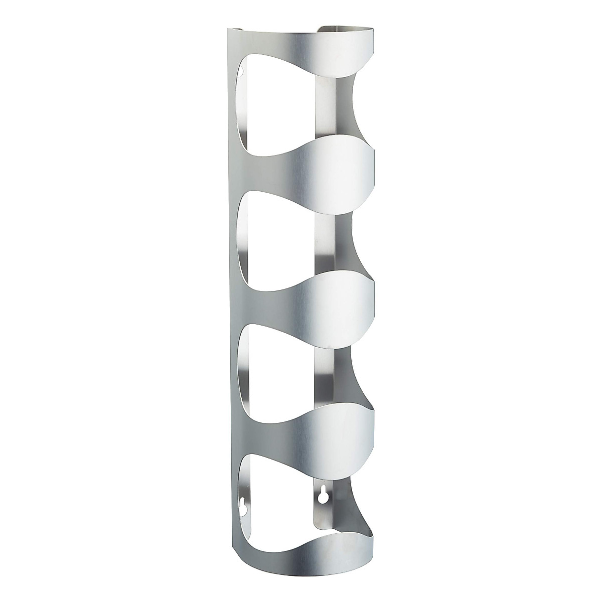 BarCraft Wall Wine Rack, Stainless Steel, 4 Bottle Holder