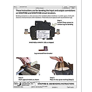 Midnite Solar Circuit Breaker, 100A 150VDC, 1-Pole, Din Mount, Model MNEPV100