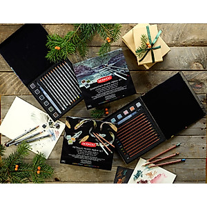 Derwent Graphitint Mixed Media Set, 19 Piece Set, Graphitint Paint, Pencils & Waterbrush (2305949)