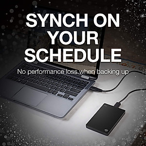 Seagate Backup Plus Slim 1TB External Hard Drive Portable HDD – Black USB 3.0 for PC Laptop and Mac, 2 Months Adobe CC Photography (STDR1000100)