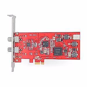 TBS 6903 DVB-S2 Professional Dual Tuner PCI Express Digital Satellite TV Card with Unique DVB-S2 Demodulator Chipset for Receive Special Broadcasted with ACM, VCM, 16APSK,32APSK