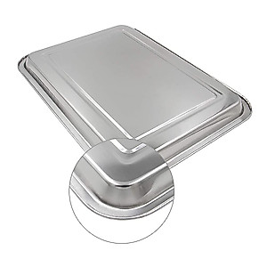 Beoncall Tattoo Stainless Steel Tray - 3 Pack Stainless Steel Tattoo Trays 13.5'' x 10" Dental Body Piercing Instrument Tool Flat for Tattoo Supplies Tattoo Kits