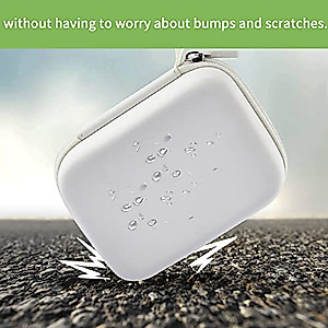 Case Compatible with Canon for Ivy/for Ivy 2 Mobile Mini CLIQ CLIQ+ CLIQ2 CLIQ+2 Instant Camera Printer, Wireless Bluetooth Portable Smartphone Printer, Mesh Pocket fits Paper & Cable, White