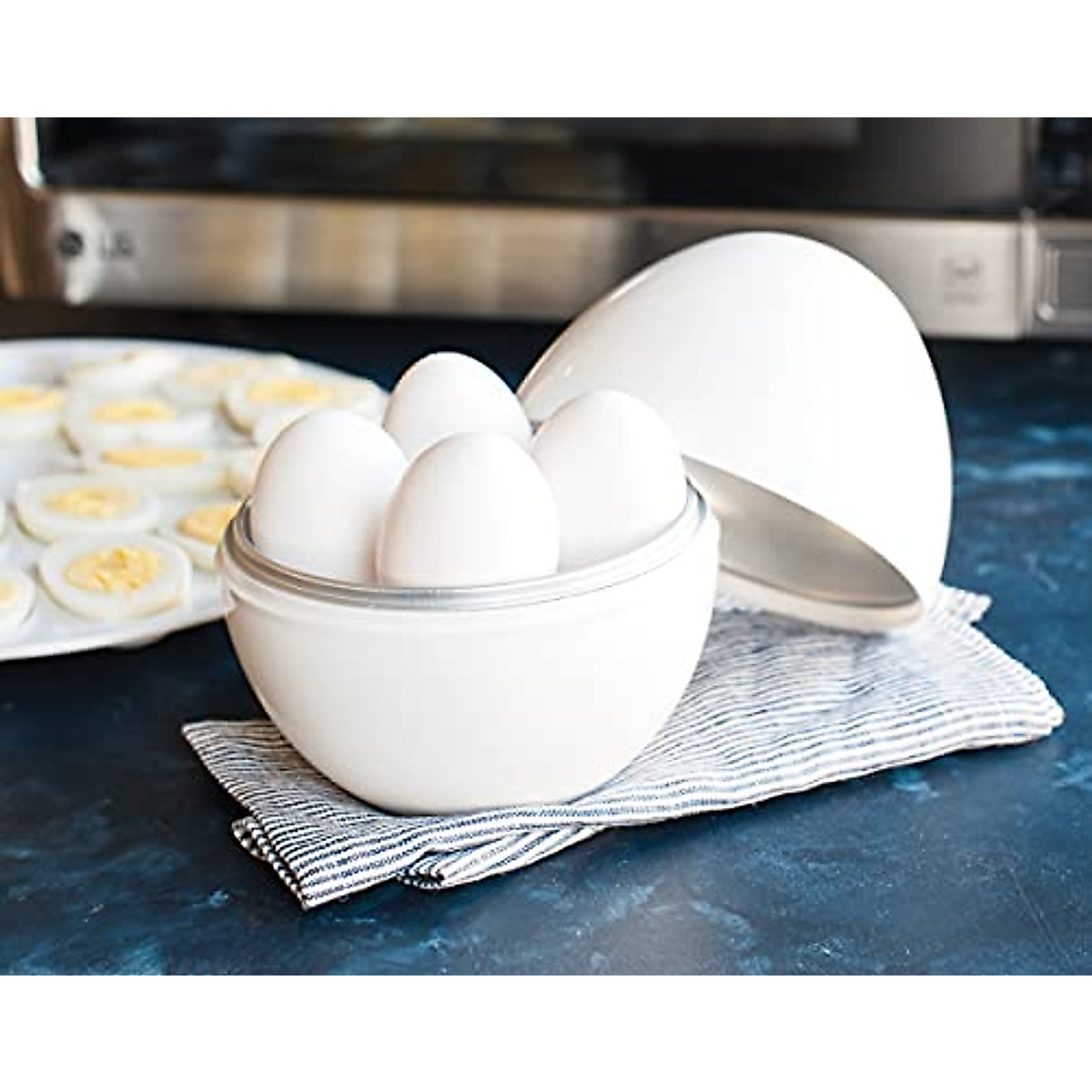 Nordic Ware Microwave Egg Boiler, 4 Capacity, White