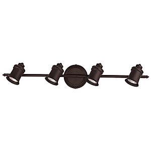 Canarm IT299A03ORB10 Taylor 3-Bulb Wall Mount Track Light, Oil Rubbed Bronze