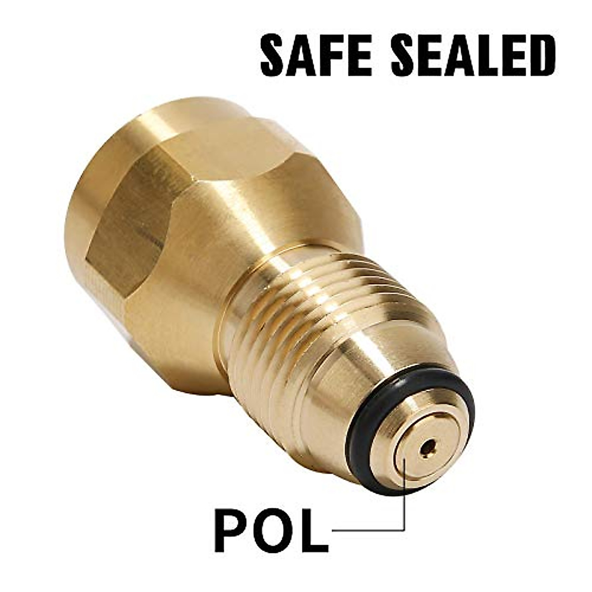 Roastove One Pound 1Lb Tank Propane Refill Adapter, POL Propane Adapter,Propane Fill Adapter for Disposable Small Propane Bottle