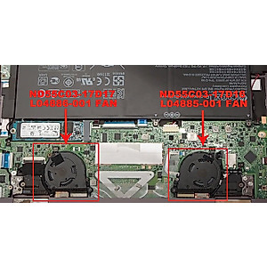 Genuine CPU Cooling Fan for HP 13" Spectre X360 13-AE 13-AE000 13t-ae000 L04885-001 L04886-001 ND55C03-17D17 ND55C03-17D16