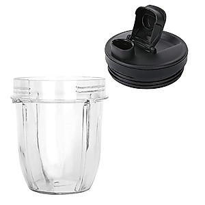 joystar 1 Packs Replacement 12OZ Cups With Spout Lids,(12oz) Cup Mug, FIT Nutri Ninja Pro and Nutri Ninja Auto IQ Series BlendersCO351B, SS100, SS101, SS101C, SS101TGT, SS300, SS300C, SS351 (1, 12)