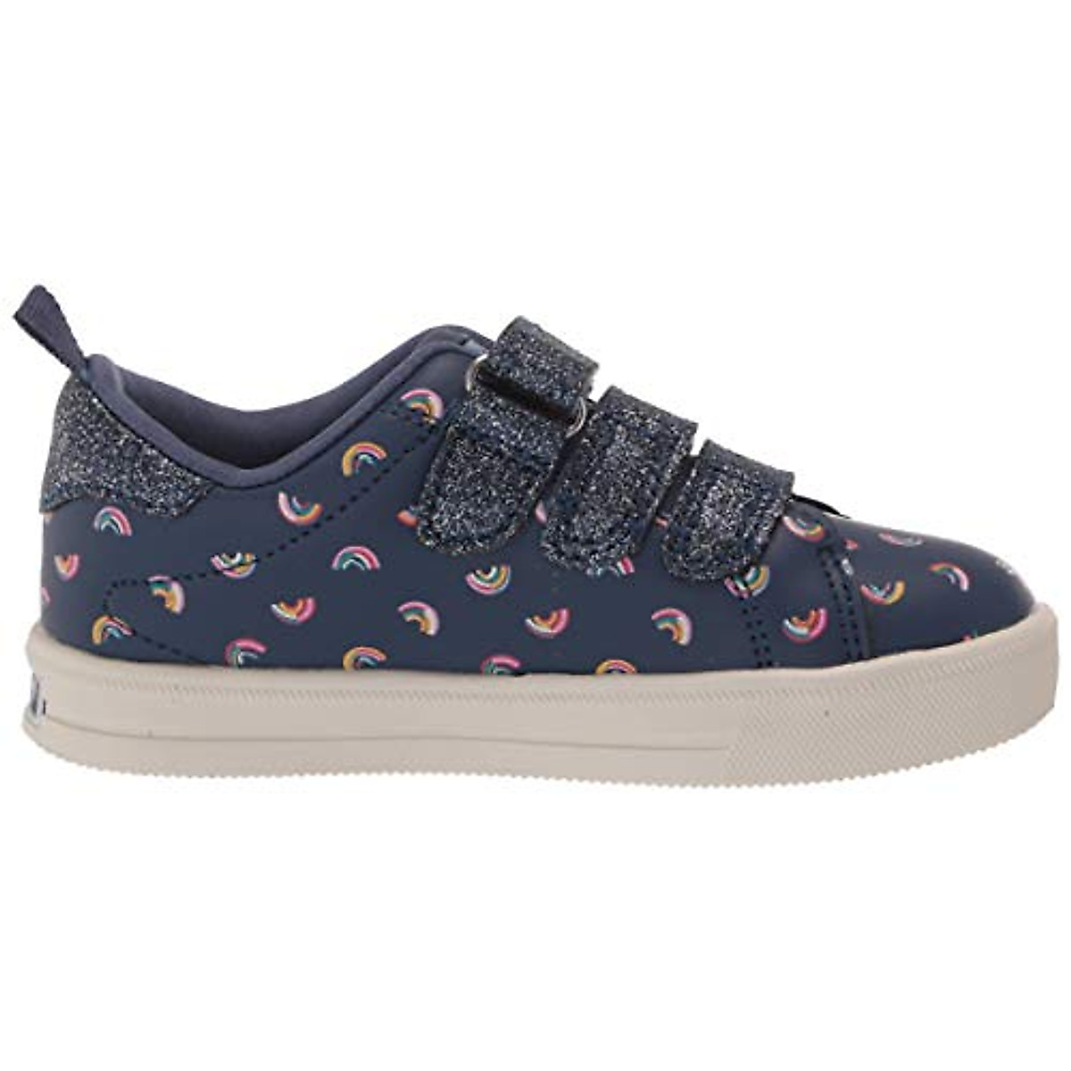 OshKosh B'Gosh girls Garland Sneaker, Navy, 4 Toddler US