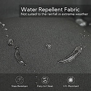 Alurzio Bench Cushion for Outdoor Indoor Furniture, 51.2X19.7Inches,1pc Set, Window Seat Cushions,Thick Recliner Chair Patio Bench Cushion, Machine Washable and Dryer, Waterproof and Durable,Black